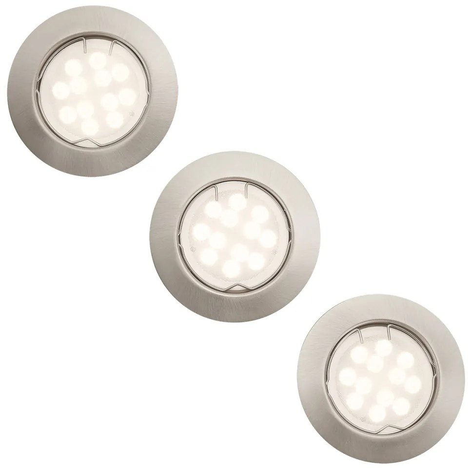 Philips Philips 59143/17/16 - SADA 3x LED koupelnové podhledové svítidlo LUNAR 3xGU10/5W/230V P1883