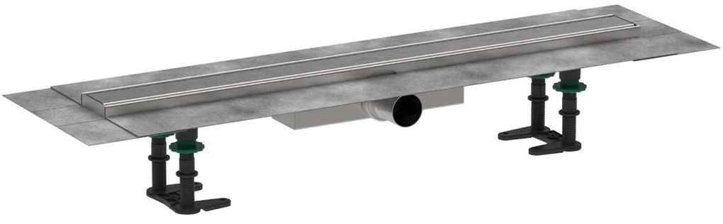 Hansgrohe RainDrain Compact - Sprchový žlab 70 cm, s roštem, kartáčovaná nerezová ocel 56164800