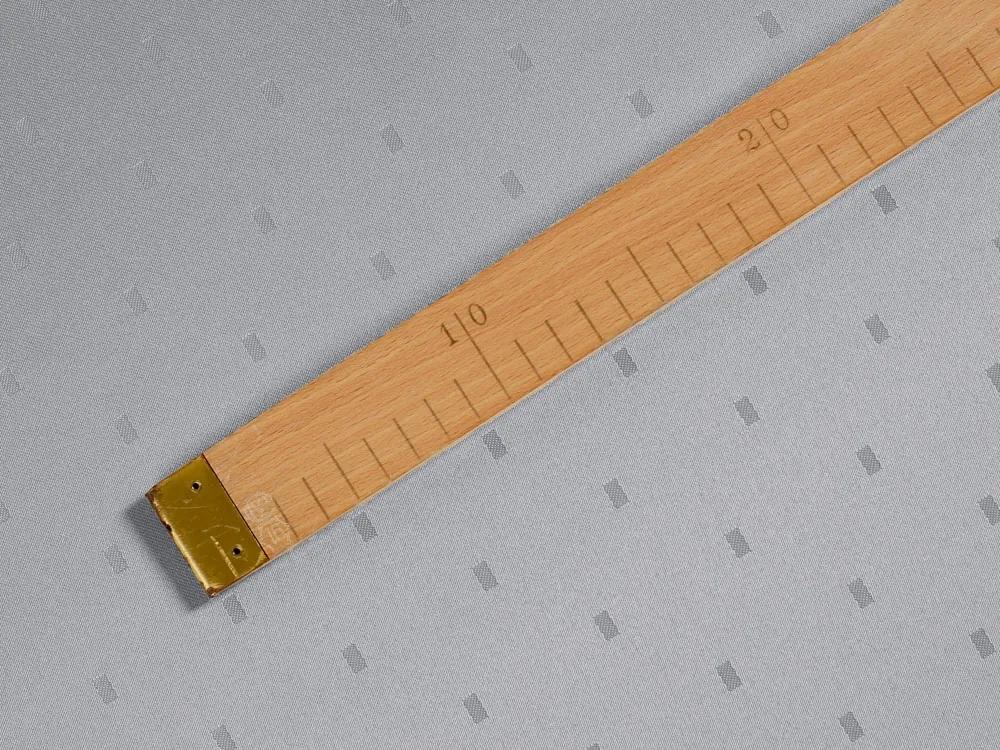 Biante Teflonový kulatý ubrus TF-080 Obdélníčky na šedém Ø 40 cm