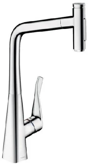 Hansgrohe M71 - Dřezová baterie Metris Select s výsuvnou sprškou, chrom 73820000