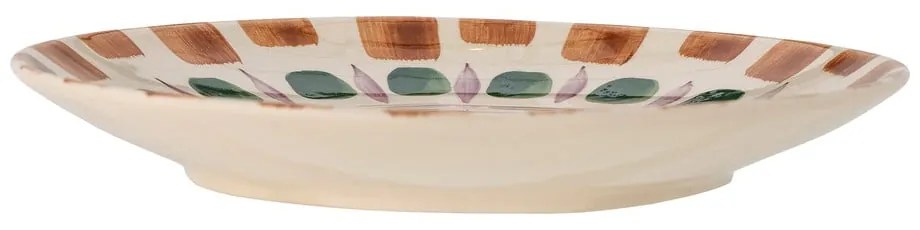 Zeleno-hnědý talíř z kameniny ø 27 cm Shama – Bloomingville