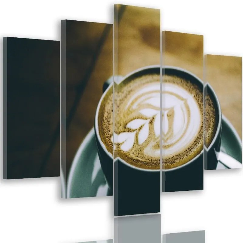 CARO Obraz na plátně - Coffee Pattern 150x100 cm