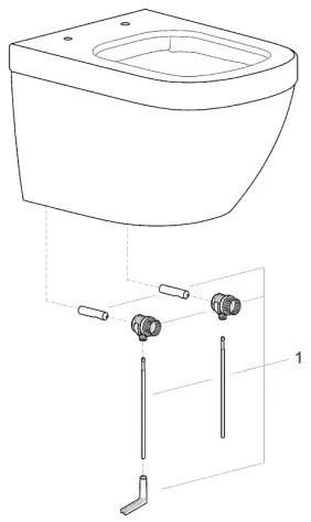 GROHE 39206000 - Závěsné WC EURO CERAMIC 49 cm keramika/bílá