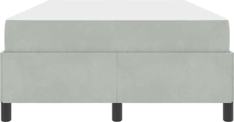 Rám postele Světle šedá 120 x 190 cm textil 3399048