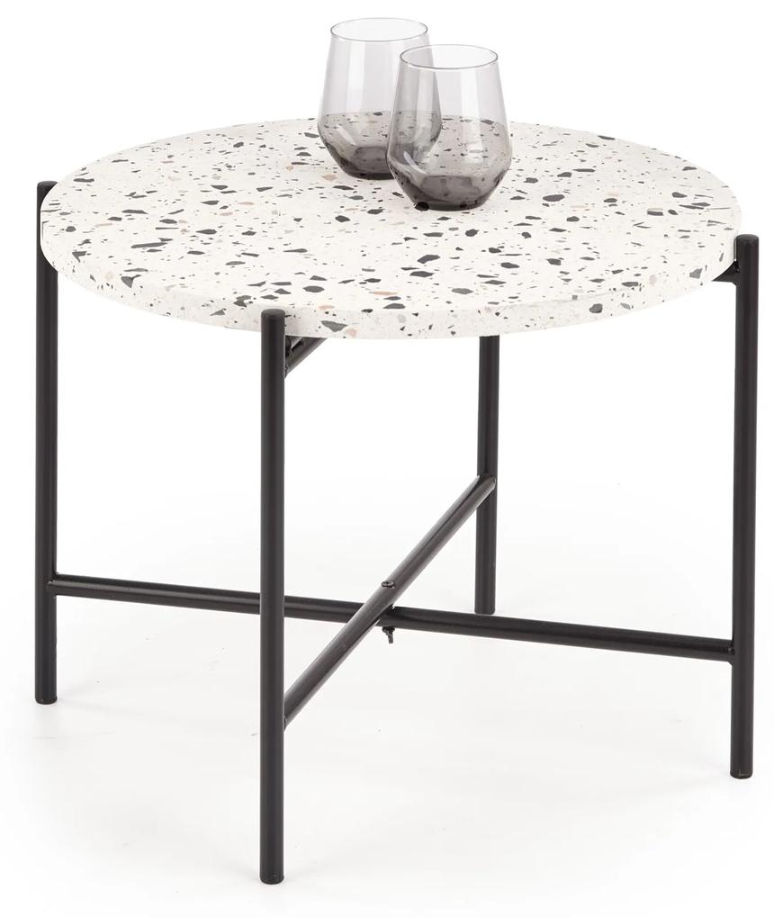 Konferenční stolek Halmar LASTRICO, bílý / teracota