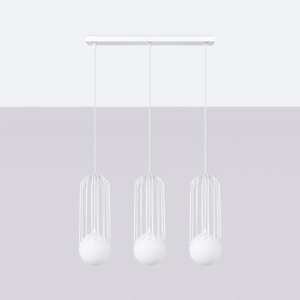 Sollux Lighting Závěsné svítidlo BRINA 3L bílé
