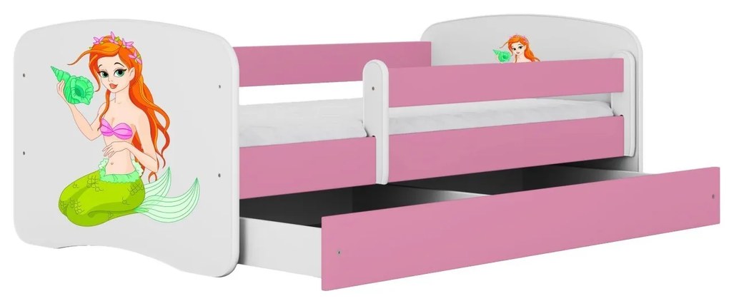 Dětská postel Babydreams mořská panna růžová