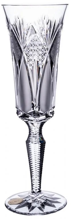 Onte Crystal Bohemia Crystal dárková sada na šampaňské se skleničkami dekor 52564 180 ml 2KS