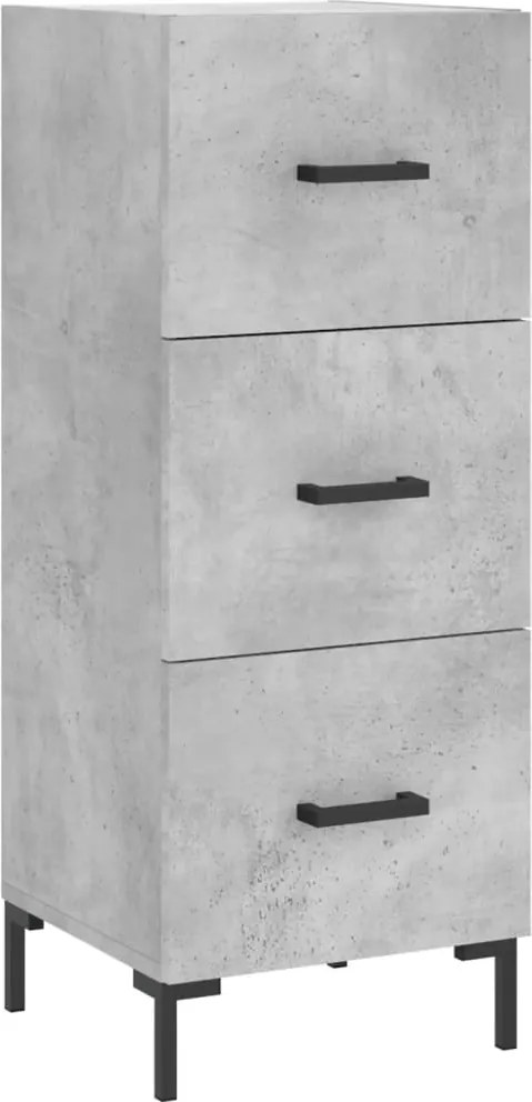 Skříň highboard betonově šedá 34,5x34x180 cm kompozitní dřevo 3198853