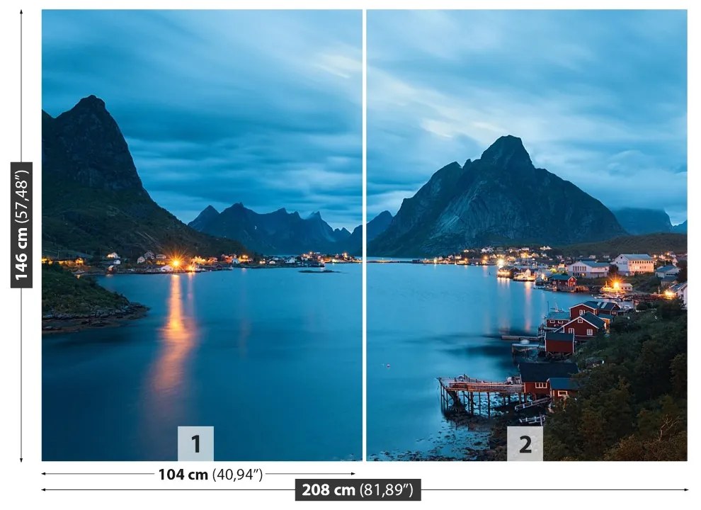 Fototapeta Lofoten ostrovy 104x70