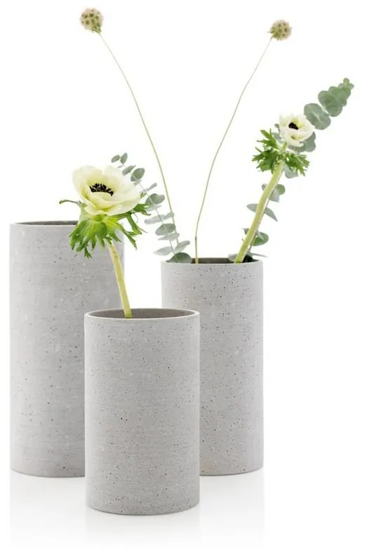 Váza 20 cm Blomus COLUNA - světle šedá