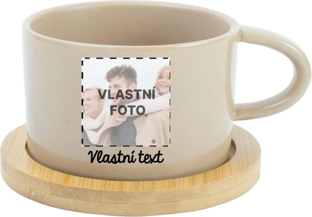Personalizovaný keramický hrníček "MAKRONKA" s fotografií