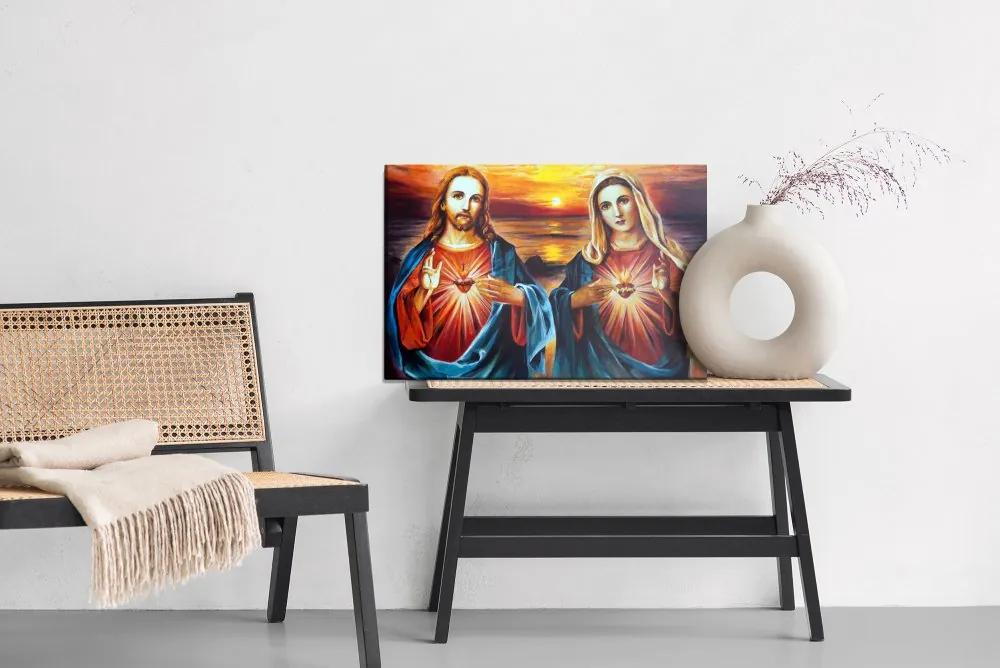 Obraz Matka Boží S Ježíškem Nedostatek Nedostatek Plátno Canvas 90x60