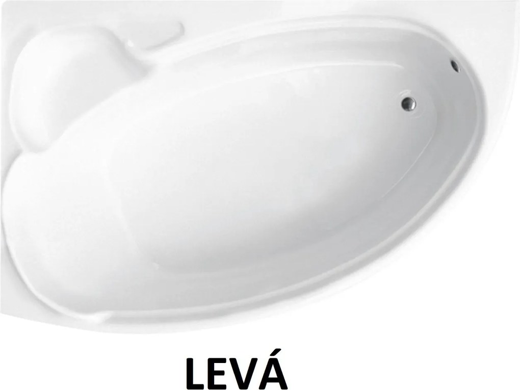 Besco FINEZJA NOVA 155 x 95 cm VANFINN155L vana bez nožiček levá