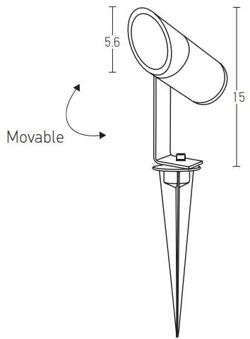 Zambelis E152 - LED Venkovní lampa LED/7W/230V IP65 antracit