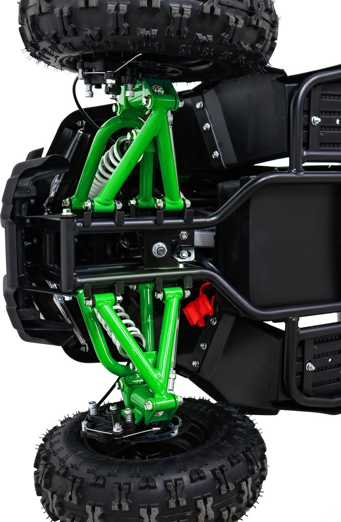 Ramiz Čtyřkolka na baterie E-STAR zelená 35 km/h + motor 1000W + nafukovací kola + nastavení sedadla