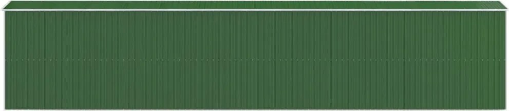 Zahradní kůlna zelená 192x1021x223 cm pozinkovaná ocel 3147437