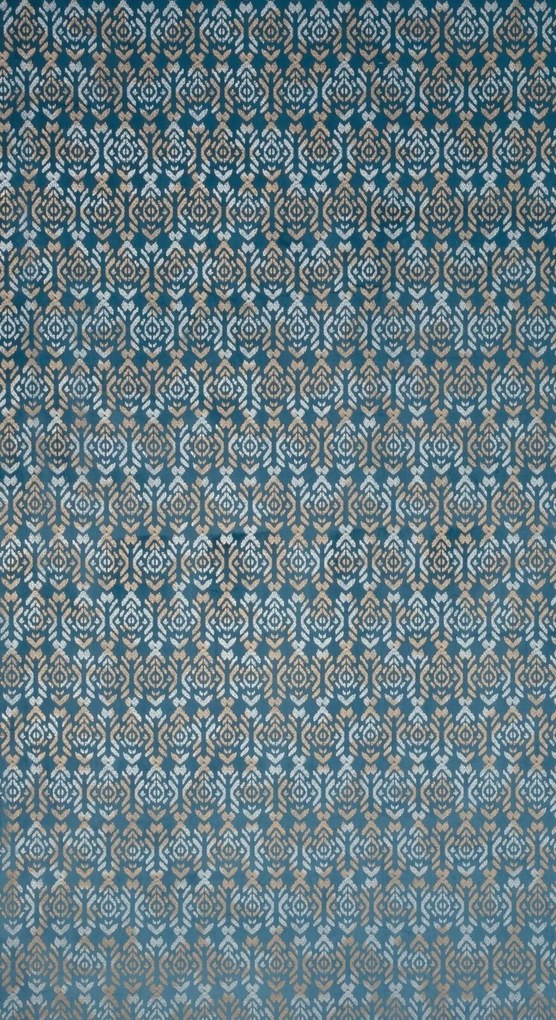 ZATEMŇOVACÍ ZÁVĚS NA KROUŽCÍCH LAURA 140X250 CM MODRÁ