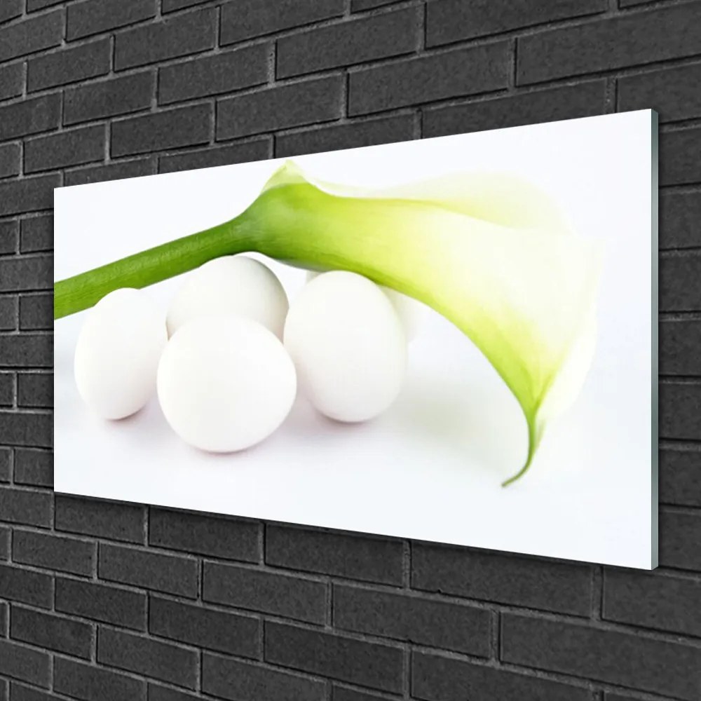 Obraz na skle Vajíčka 125x50 cm