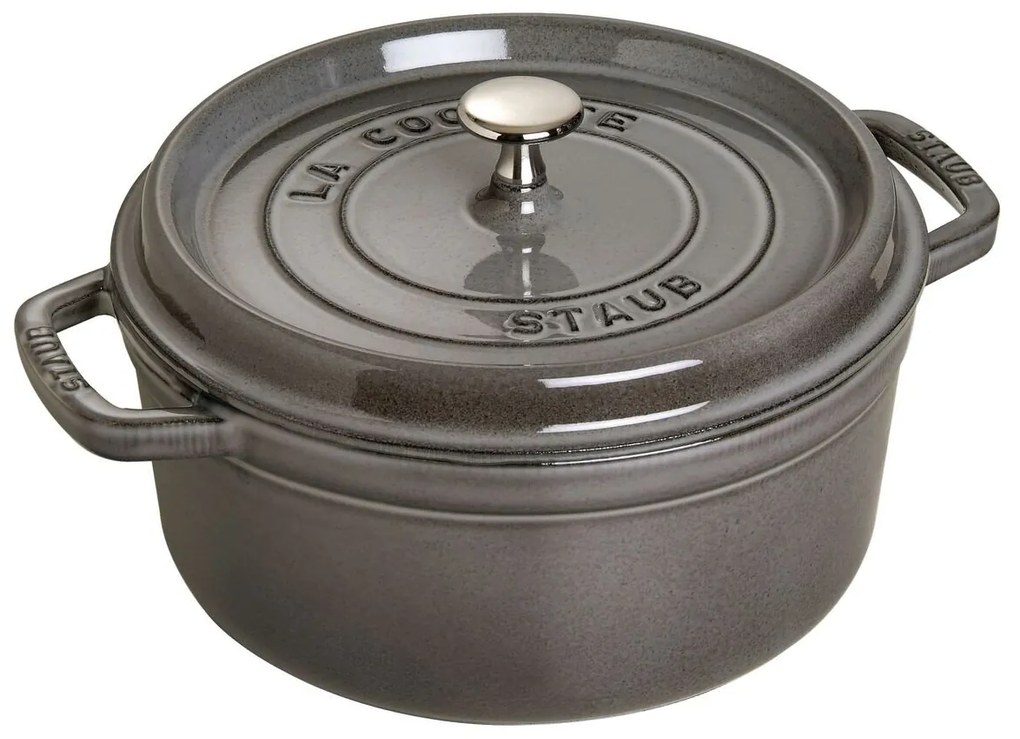 Staub Cocotte hrnec kulatý 18 cm/1,7 l šedý, 1101818