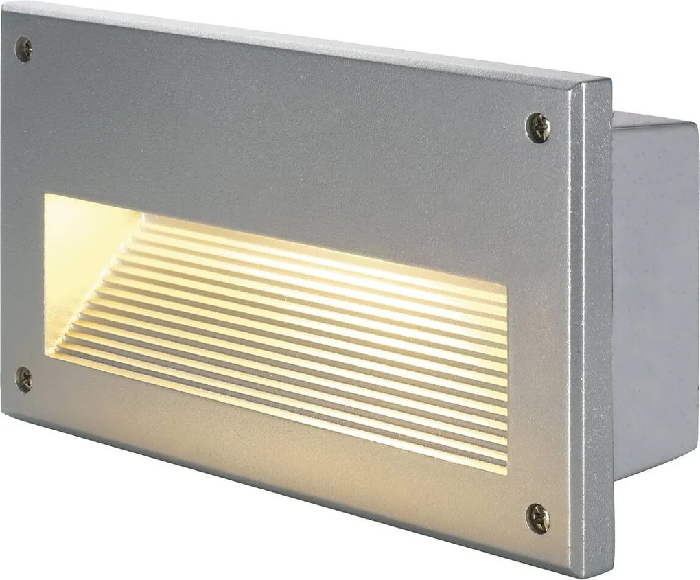 LA 229062 Venkovní svítidlo DOWNUNDER stříbrná 230V E14 40W IP44 - BIG WHITE (SLV)