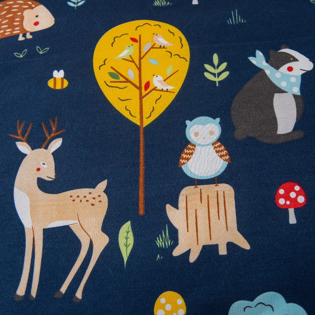 Povlečení z mikrovlákna ANIMALS modré Rozměr povlečení: 2 ks 70 x 90 cm | 200 x 220 cm