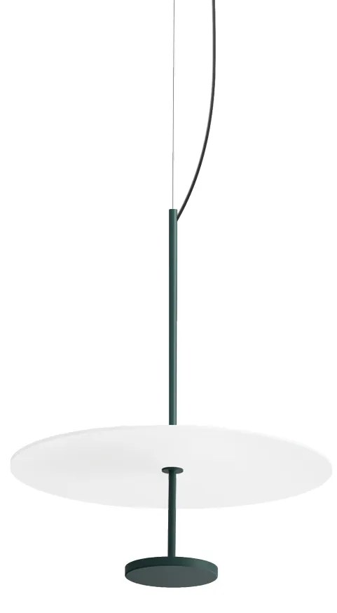 Linea Light CA086DGBWDI Stilo_P, závěsné svítidlo pro nepřímé osvětlení, 13W LED 3000K, bílá/tyrkysová, prům. 34,5cm