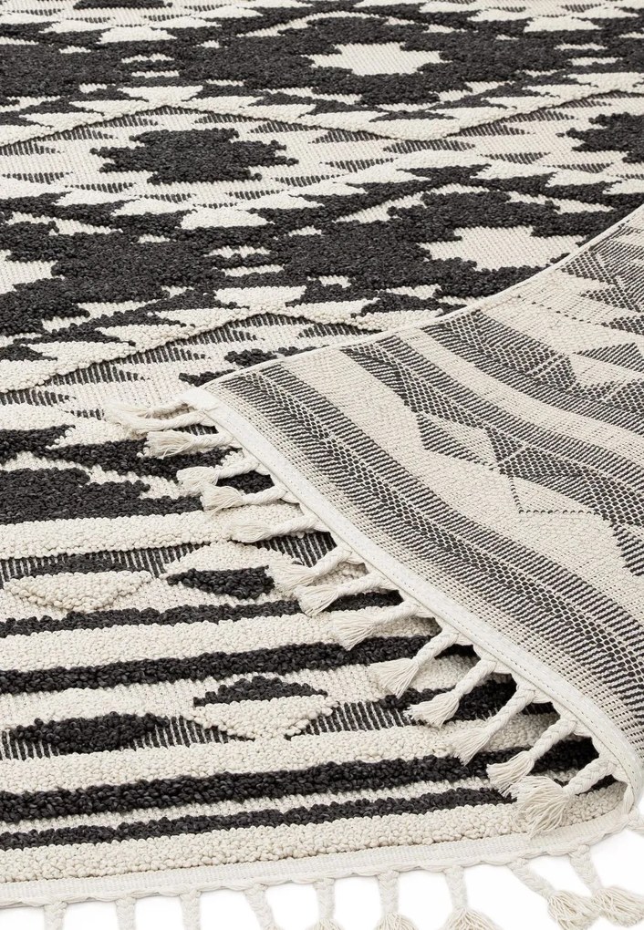 Černý koberec Lendl Black Rozměry: 80x240 cm