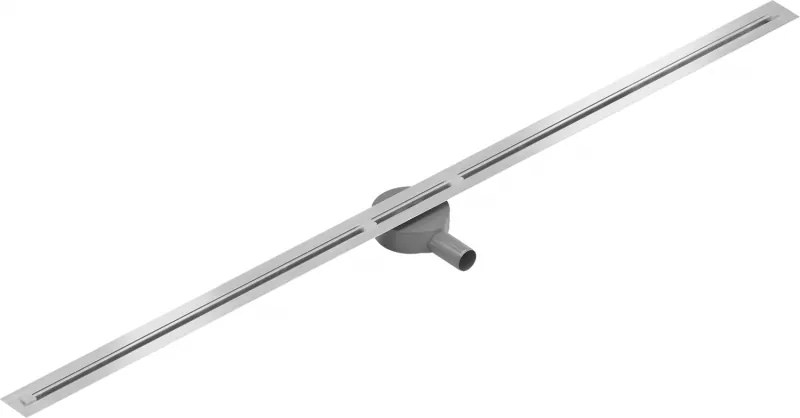 Mexen Flat Super Slim, super tenký odtokový žlab s 360° rotačním sifonem 150 cm, nerez, 1051150