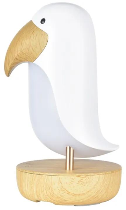 Lampička ptáček s reproduktorem barva: Bílá