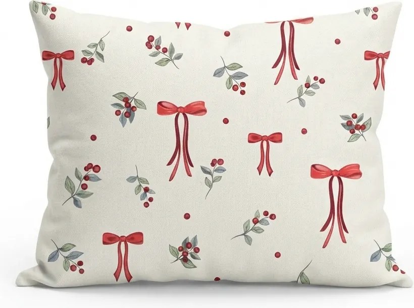 Bavlněný povlak na polštář HOLLY BOWS 45x45 cm, barevný