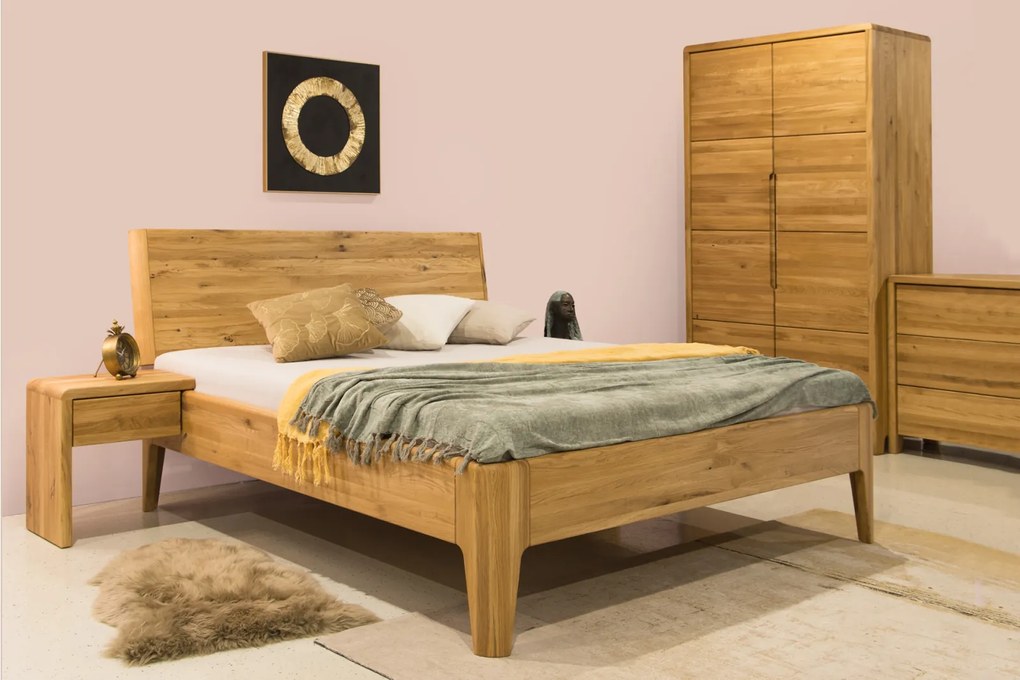 Postel Fantazie nastavitelné čelo šikmé Domestav F303 Materiál: Buk cink, Barevne provedení: Přírodní provedení-lak