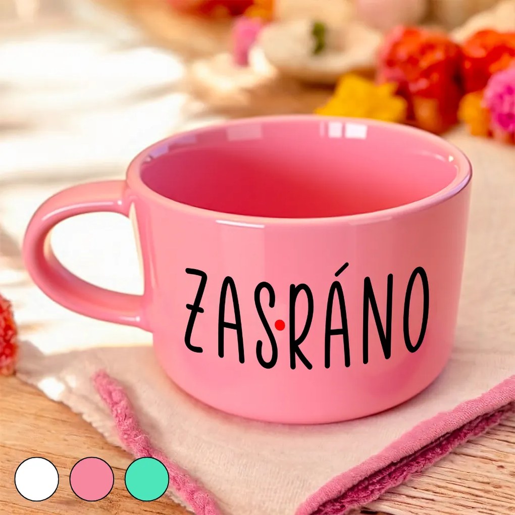 Ahome CZ Hrnek makronka - Zas ráno Vyberte barvu: Růžová