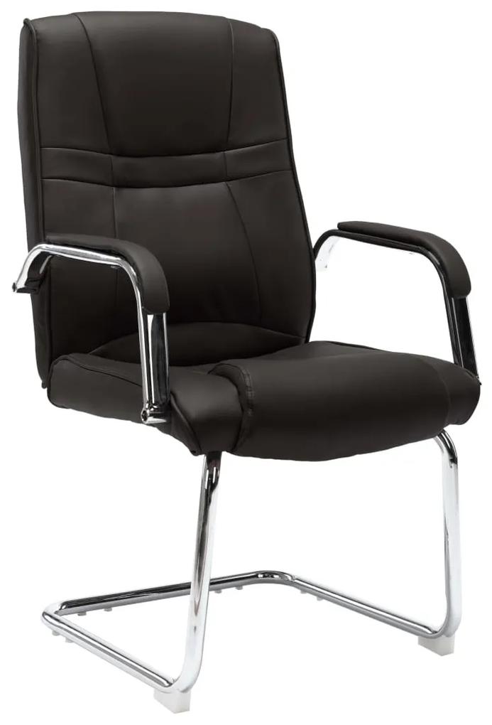 289349 vidaXL Konzolová kancelářská židle černá umělá kůže