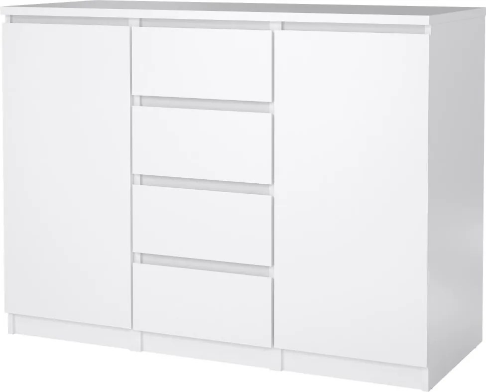 FALCO Komoda Simplicity 236 bílý lesk