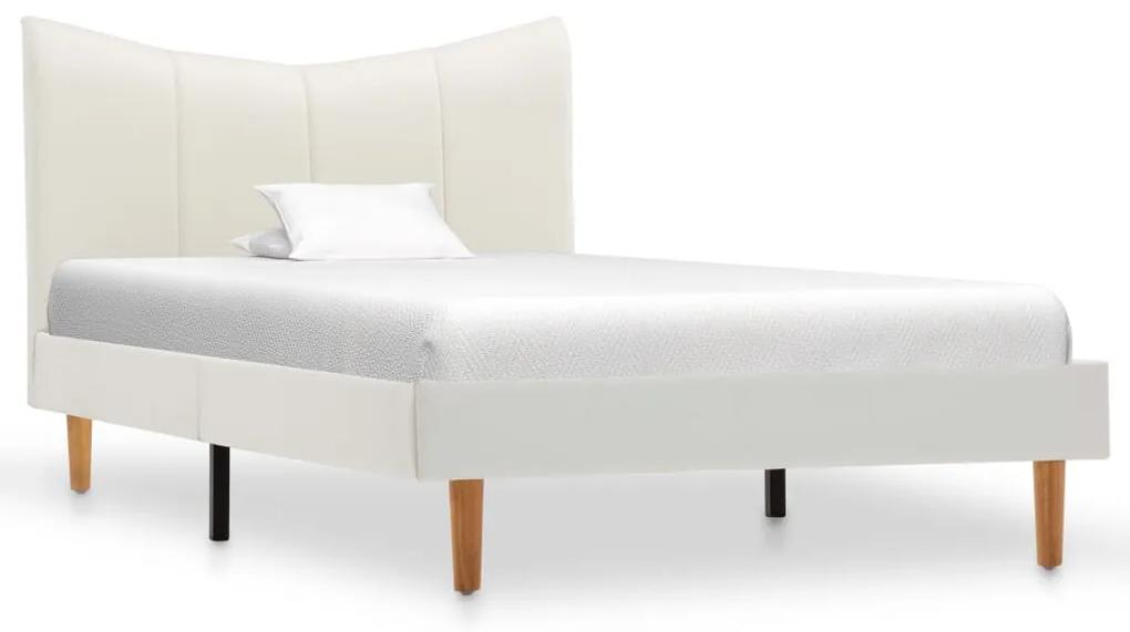 288508 vidaXL Rám postele bílý umělá kůže 90 x 200 cm