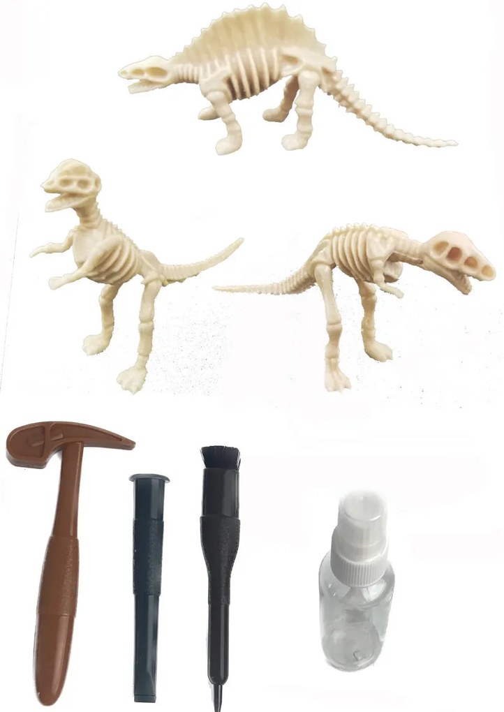 Alltoys alltoys archeologický set – dinosauři -spinosaurus / tyrannosaurus rex / signal raptor