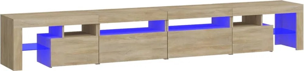 TV skříňka s LED osvětlením dub sonoma 260x36,5x40 cm 3152820