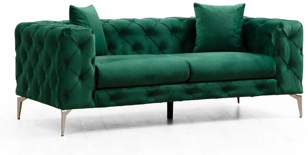 Designová sedačka Rococo 197 cm zelená