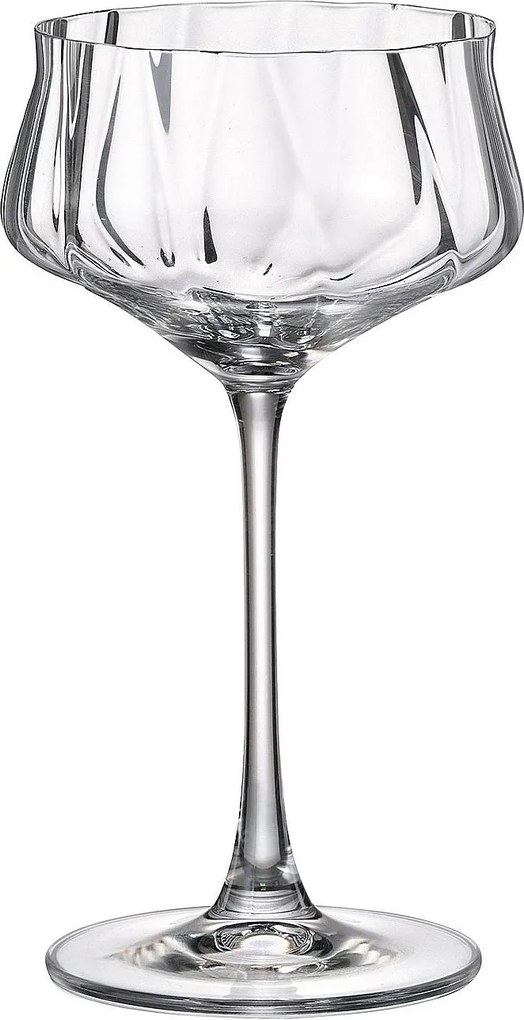 Crystal Bohemia Cettia optic sklenice na martini 300 ml 6 ks