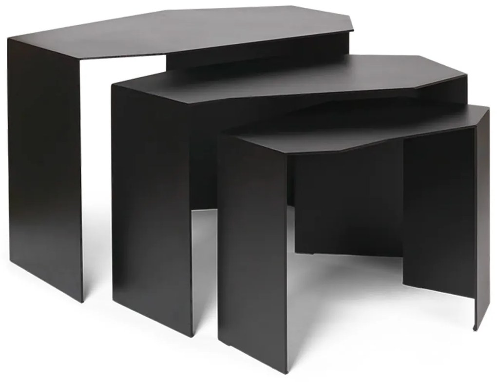 Ferm Living designové odkládací stolky Shard Cluster Tables Set of 3