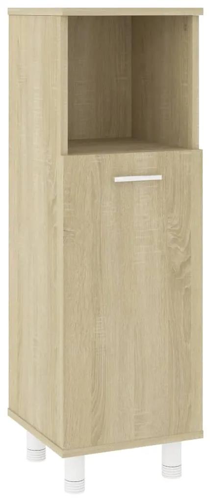Koupelnová skříňka Pilham - dřevotříska - 30 x 30 x 95 cm | dub sonoma