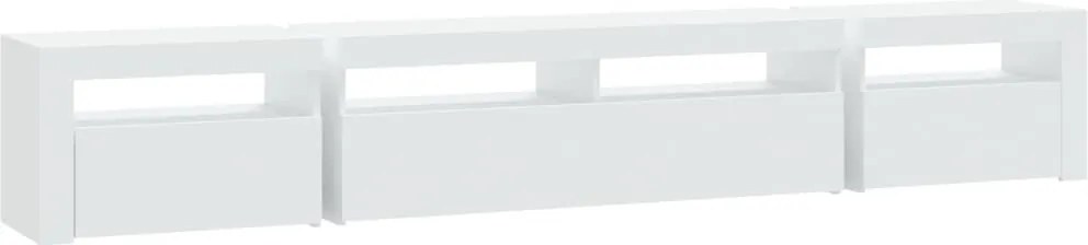 TV skříňka s LED osvětlením bílá 240x35x40 cm 3152722