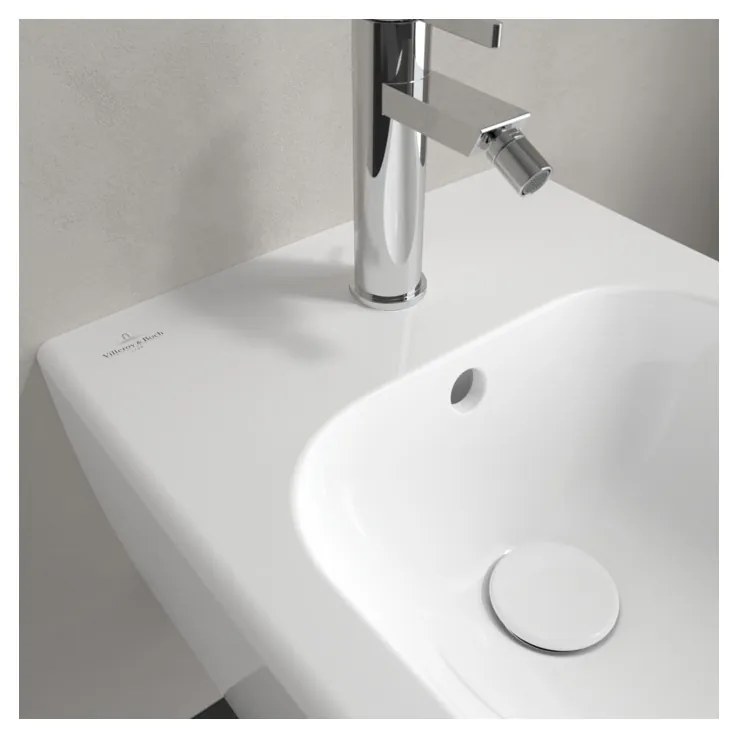 Villeroy & Boch Villeroy &amp; Boch AVENTO - Závěsný bidet, 370x530 mm, s přepadem, bílá alpin 54050001