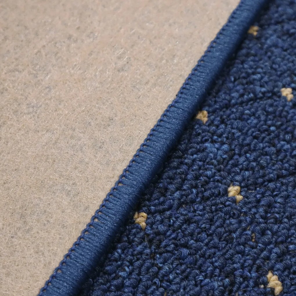 Condor Carpets, Běhoun na míru Udinese modrý, šíře 100 cm, modrá, chodba / předsíň