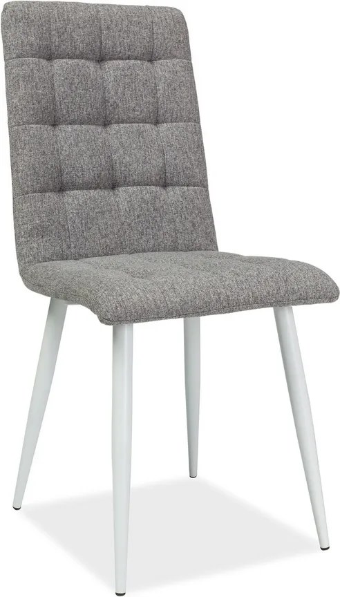 Casarredo Jídelní čalouněná židle OTTO šedá/bílá