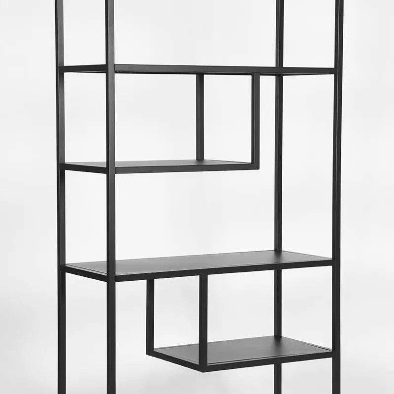 LABEL51 Kovová knihovna LOFT černá Color: Black SL-51.020