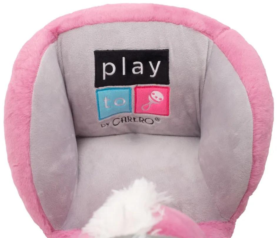 Houpací hračka s melodií PlayTo růžový koník