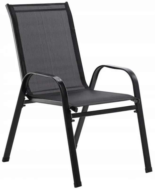 Set zahradního nábytku v černé barvě