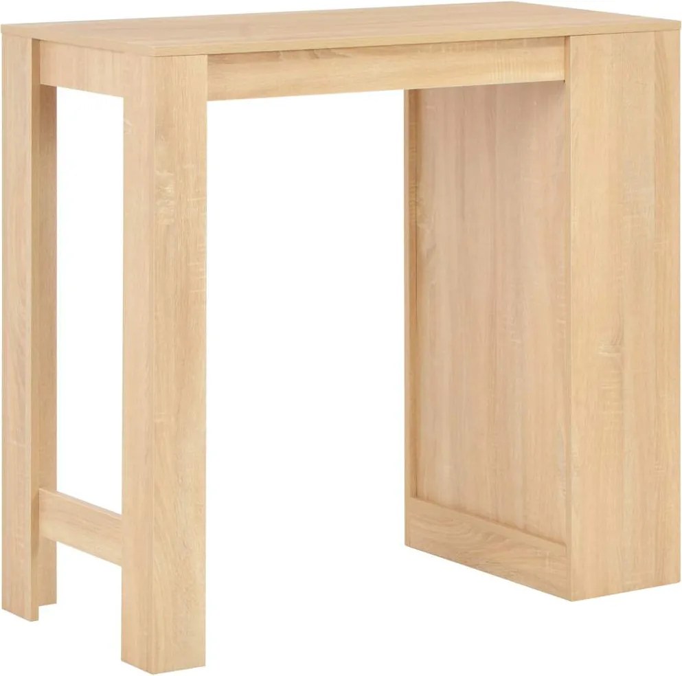 Barový stůl s regálem dub 110 x 50 x 103 cm 280213